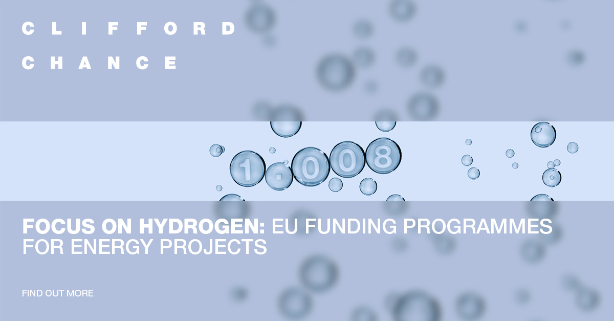 Focus on Hydrogen: EU funding programmes for energy projects