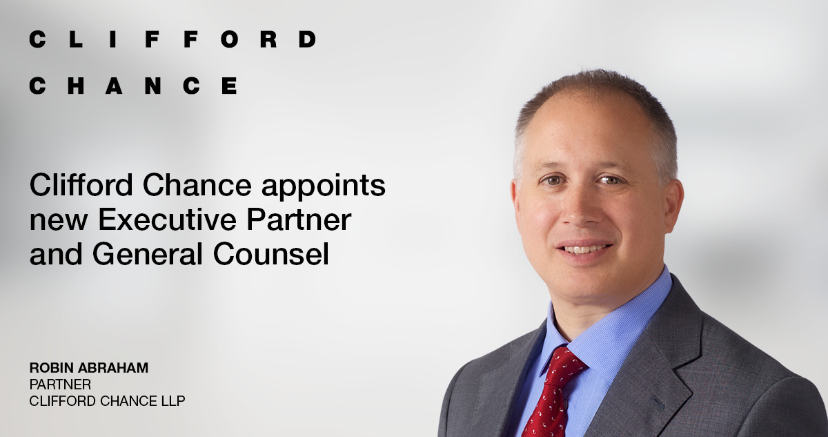 Clifford Chance appoints new Executive Partner and General Counsel
