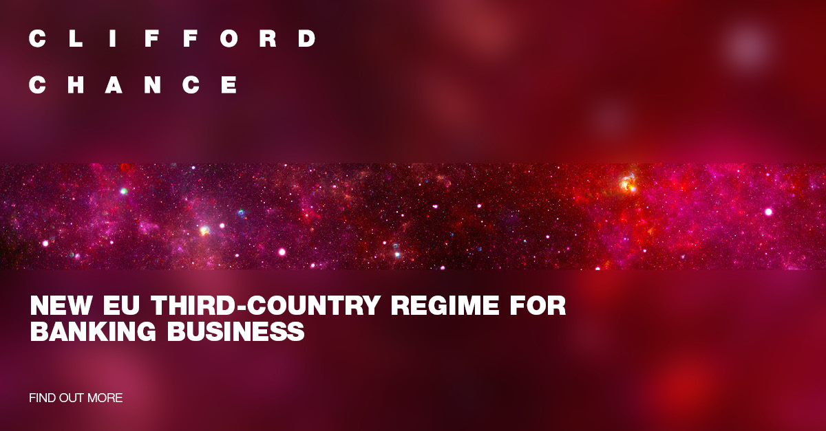 New EU third-country regime for banking business