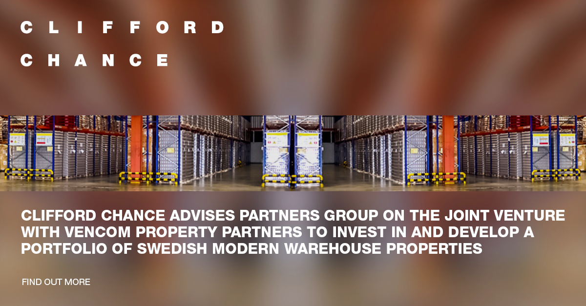 Clifford Chance advises Partners Group on the joint venture with Vencom ...
