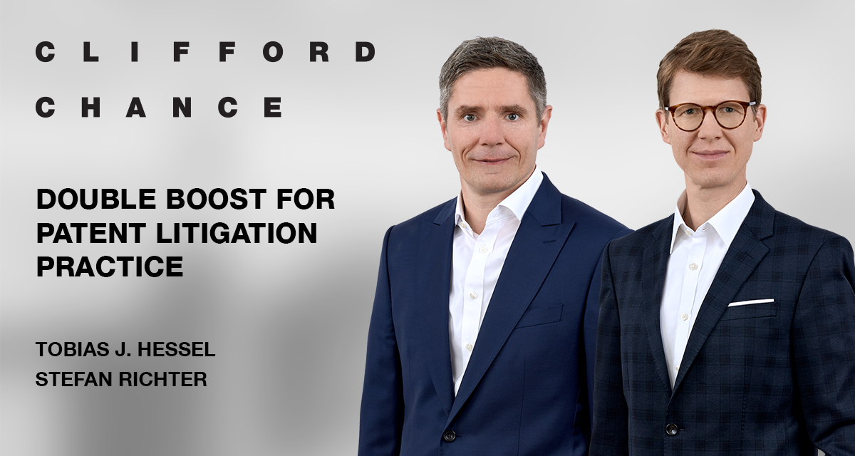 Double boost for European Patent Litigation Practice: Clifford Chance ...