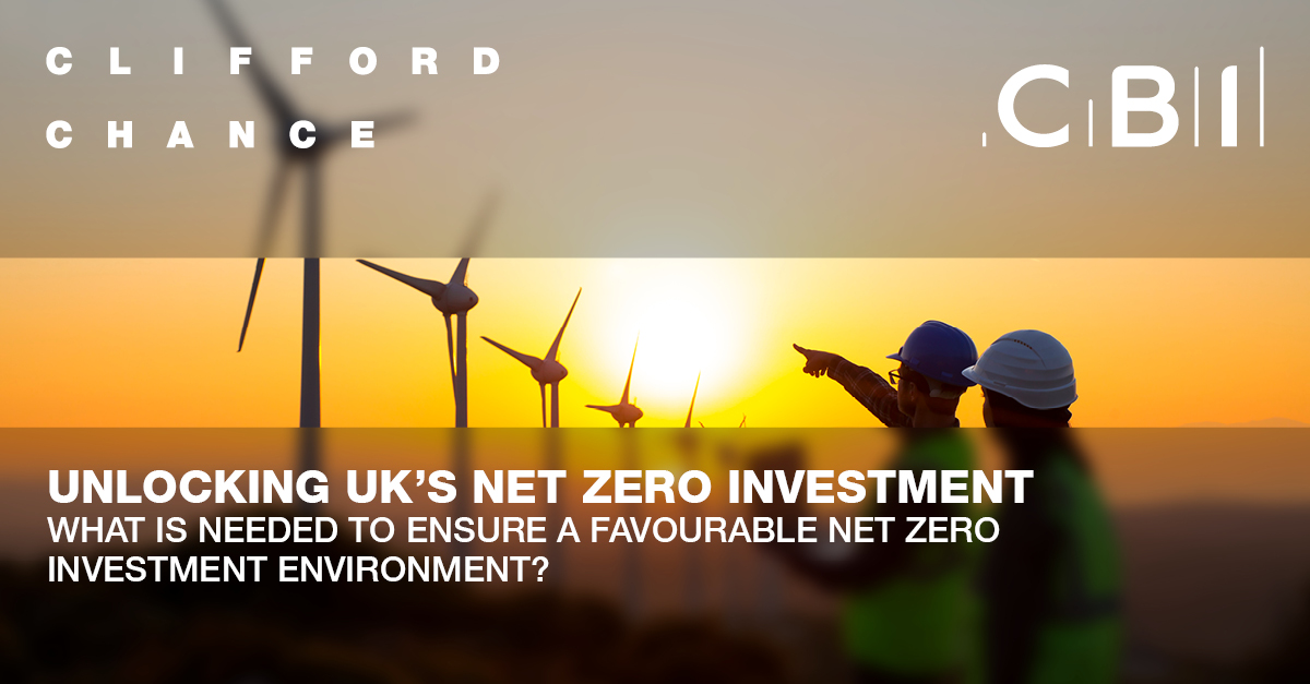 Unlocking UK's net zero investment